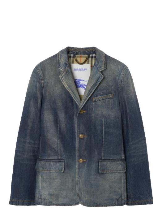 BURBERRY Burberry Coated Denim Tailored Jacket